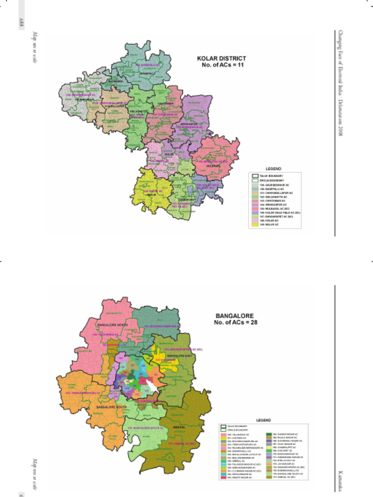 Bengaluru Urban, Kolar and Chikkaballapur Districts Assembly ...