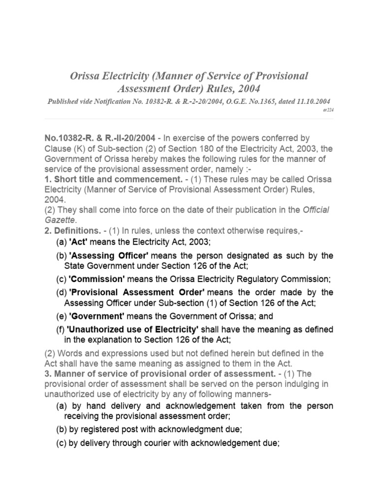 Orissa Electricity | PDF | Justice | Crime & Violence