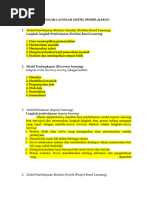 Sintak Model Pembelajaran PBL | PDF