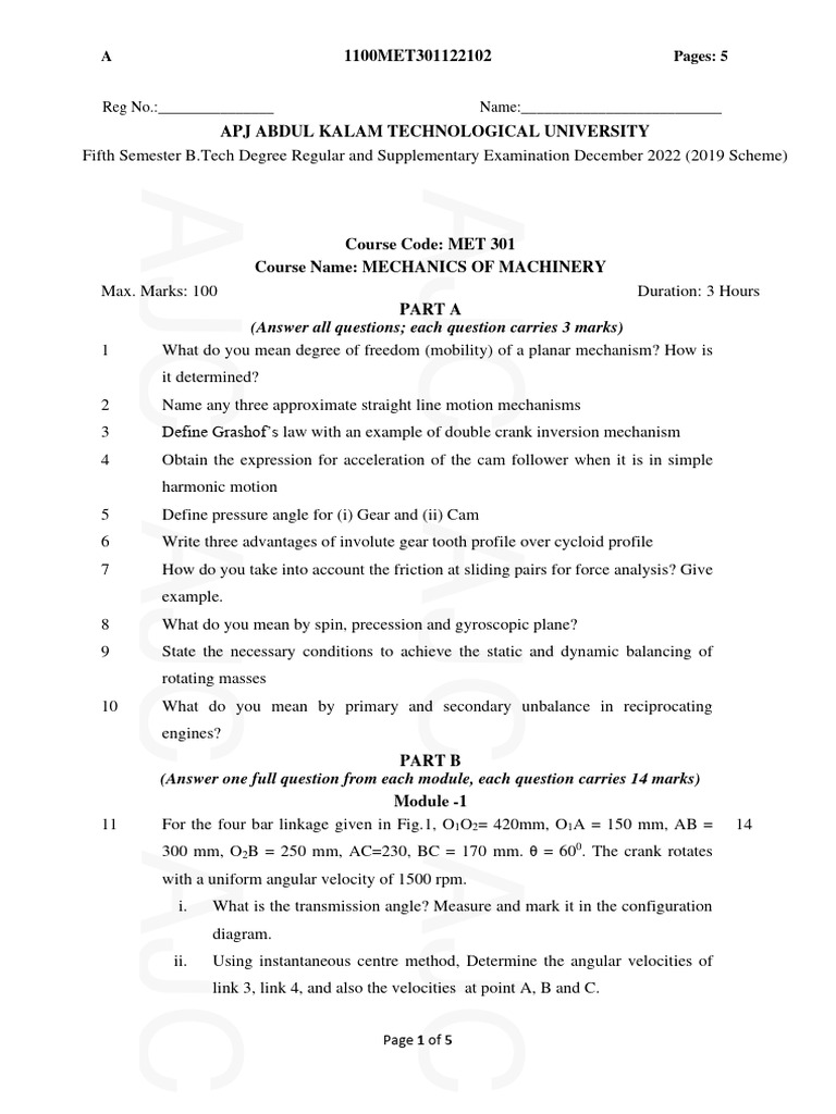 2022 Dec. MET301-B | PDF | Gear | Torque