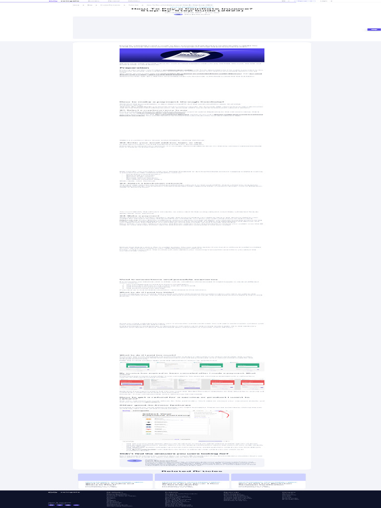 How To Pay A CoinGate Invoice - Step-By-Step Guide (2023) | PDF ...