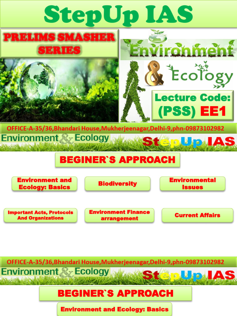 Environment and Ecology Basics Guide | PDF | Natural Environment | Ecology