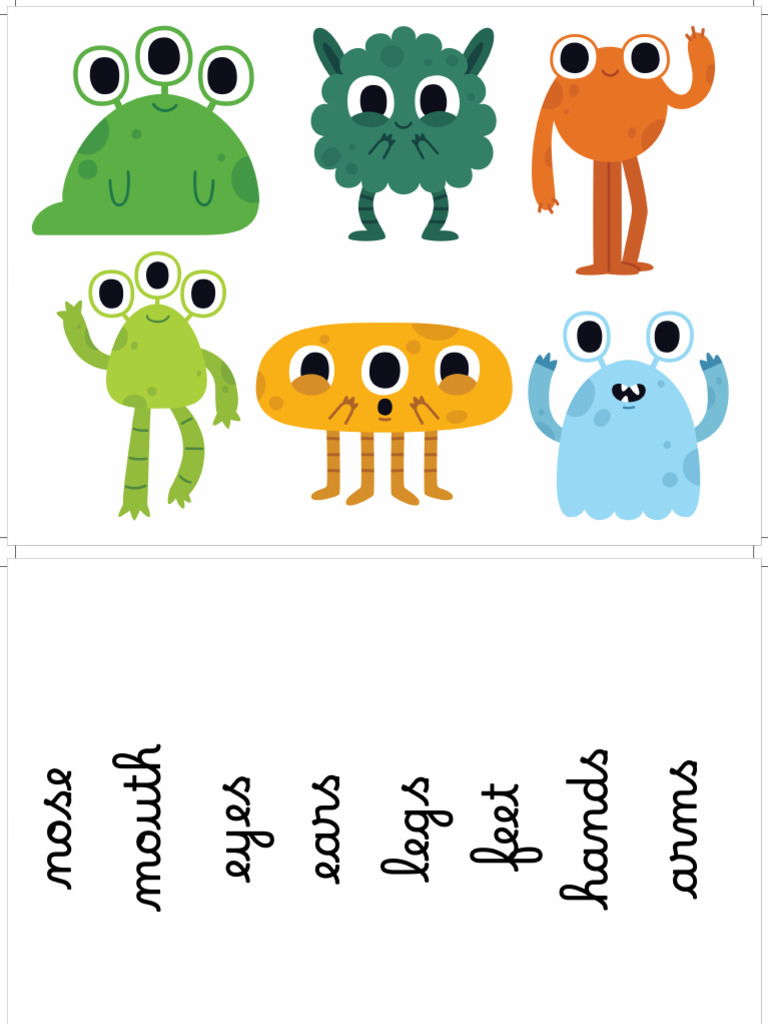 Monsters Flashcards | PDF