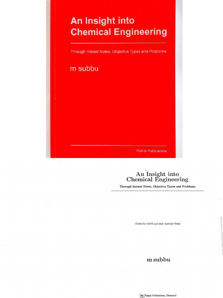 Insight into Chemical Engineering | PDF | Mass Transfer | Scientific ...