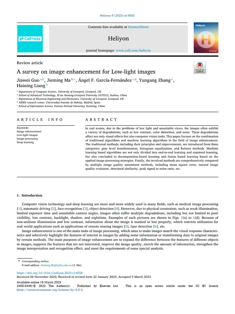 Heliyon: Jiawei Guo, Jieming Ma, Ángel F. García-Fernández, Yungang ...