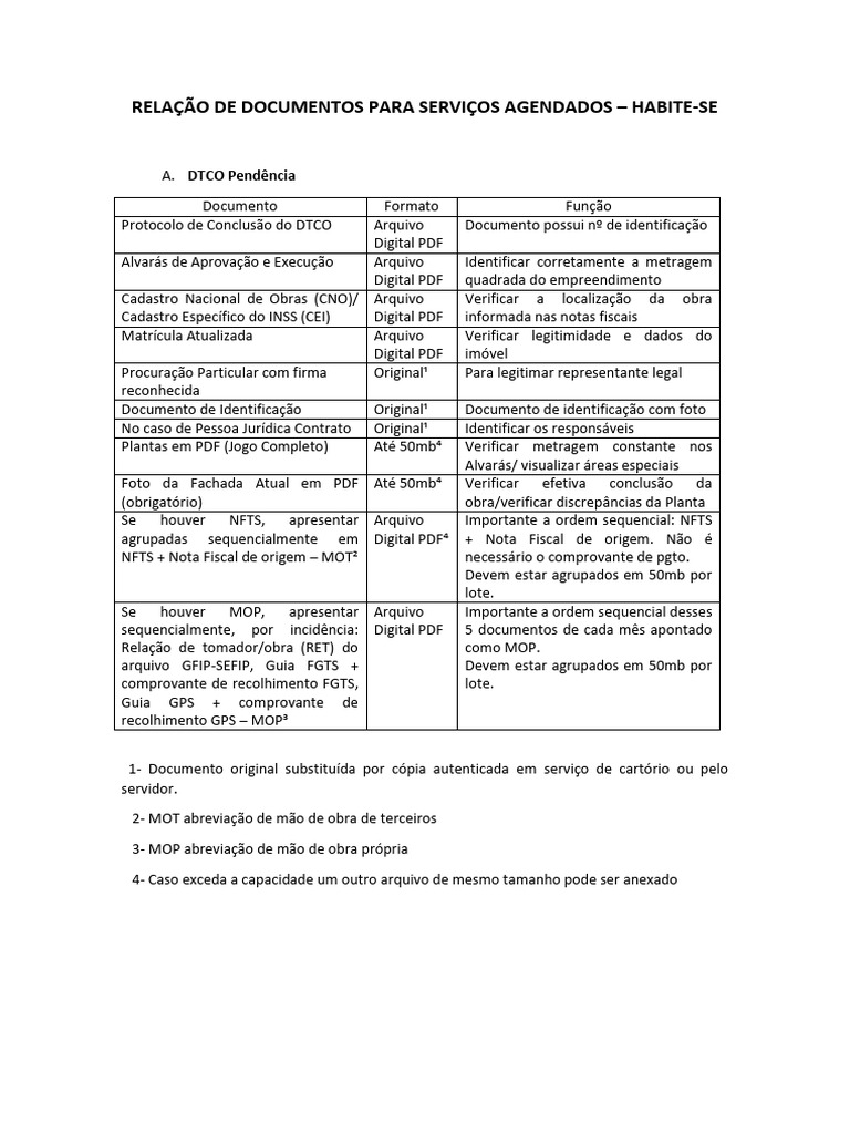 03 Documentos Habite-Se | PDF | Recibo