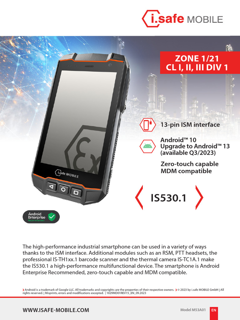 ISAFE IS530.1-A5-datasheet-1029MD01 SEN AWEB V7 | PDF | Android ...