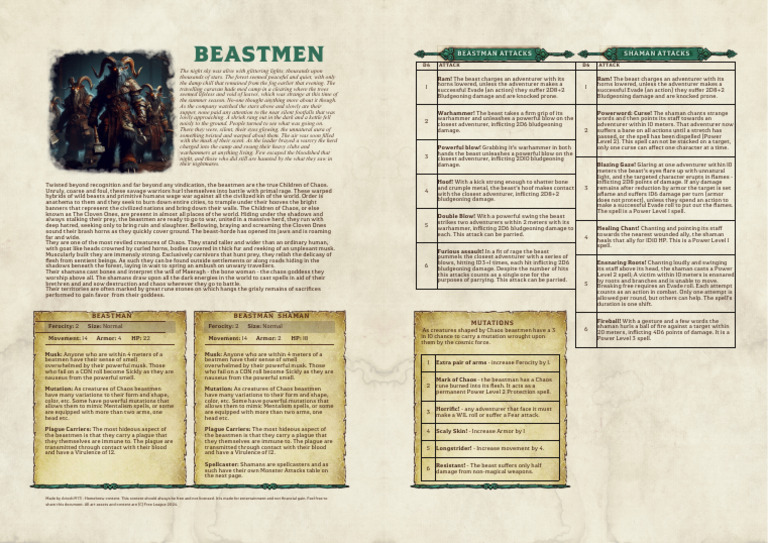 Beastmen | PDF