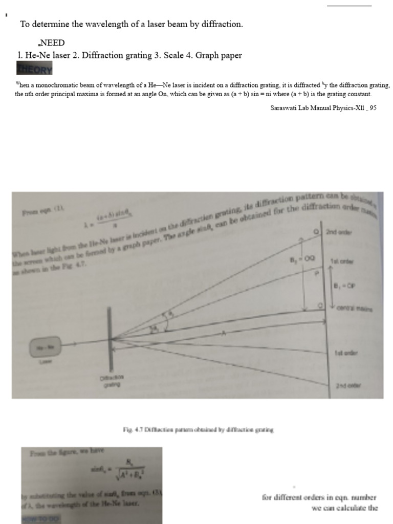 Project 19-Laserbeam by Diffraction | PDF