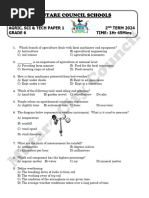 ZIMSEC Grade 7 General Paper Past Exam Paper 3 Set 17 | PDF | Water | Fuels