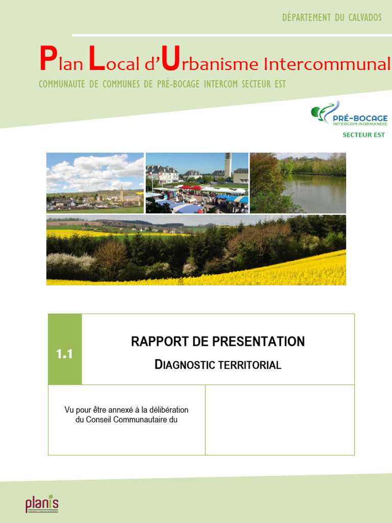 Rapport de Presentation Partie 1-Diagnostic Territorial-Du Plui Est Compressed | PDF | Sciences ...