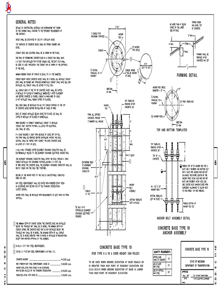 Typ 10 Concrete Base | PDF | Screw | Concrete