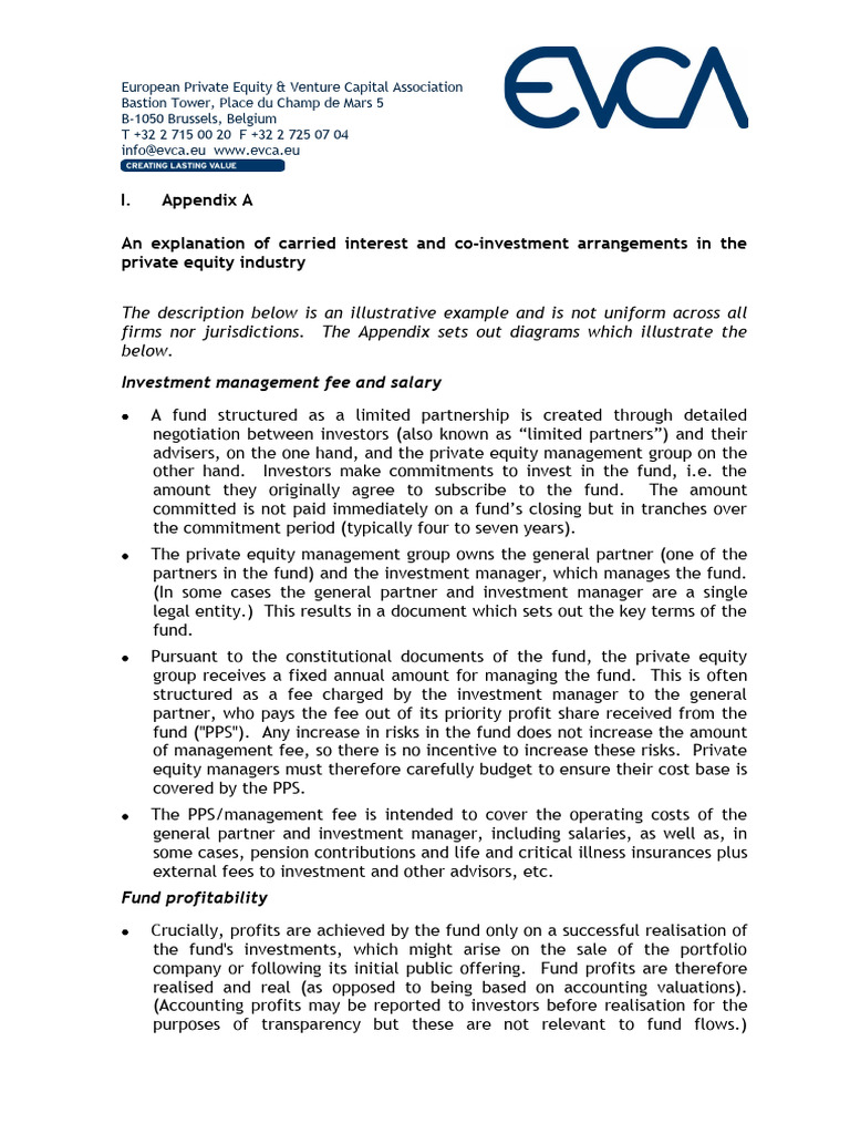Appendix A - Appendix B - Description of Carried Interest | PDF ...