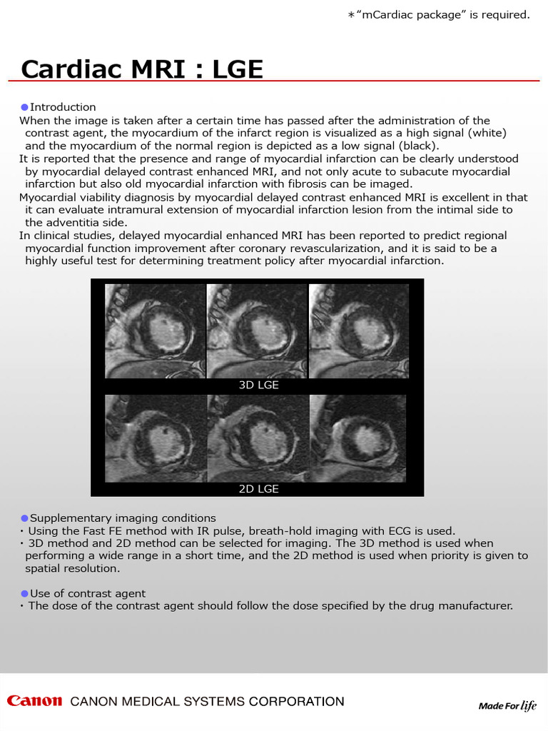 MRI Protocol 637392863633517720JU | PDF | Myocardial Infarction ...