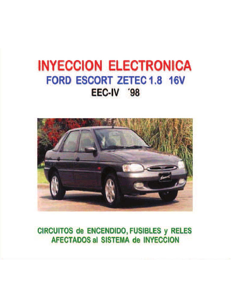 1998 Ford Escort Zetec 1,8 16V Inyeccion Electronica Ford EEC IV | PDF