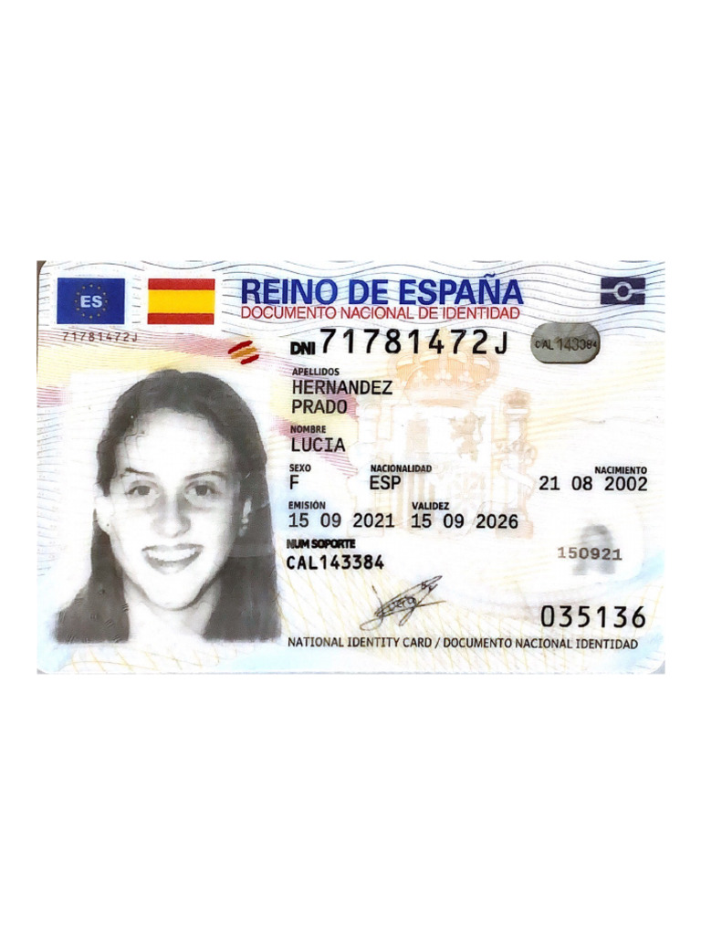 Documento Nacional de Identidad | PDF