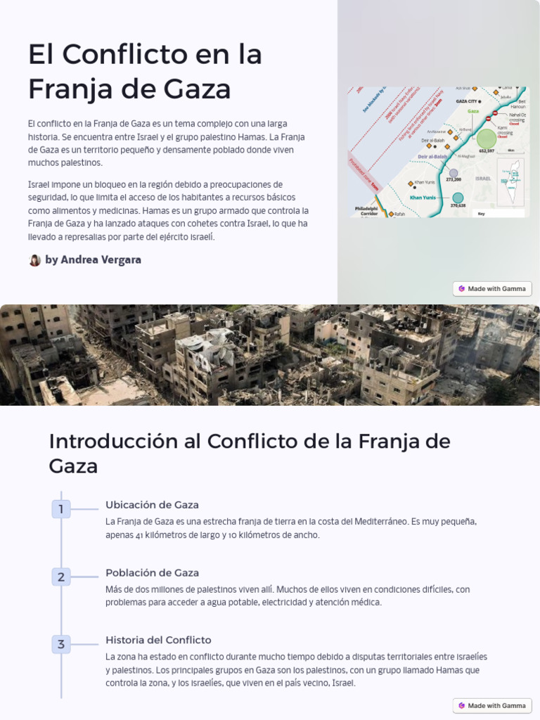 El-Conflicto-en-la-Franja-de-Gaza | PDF | Franja de Gaza | Hamás