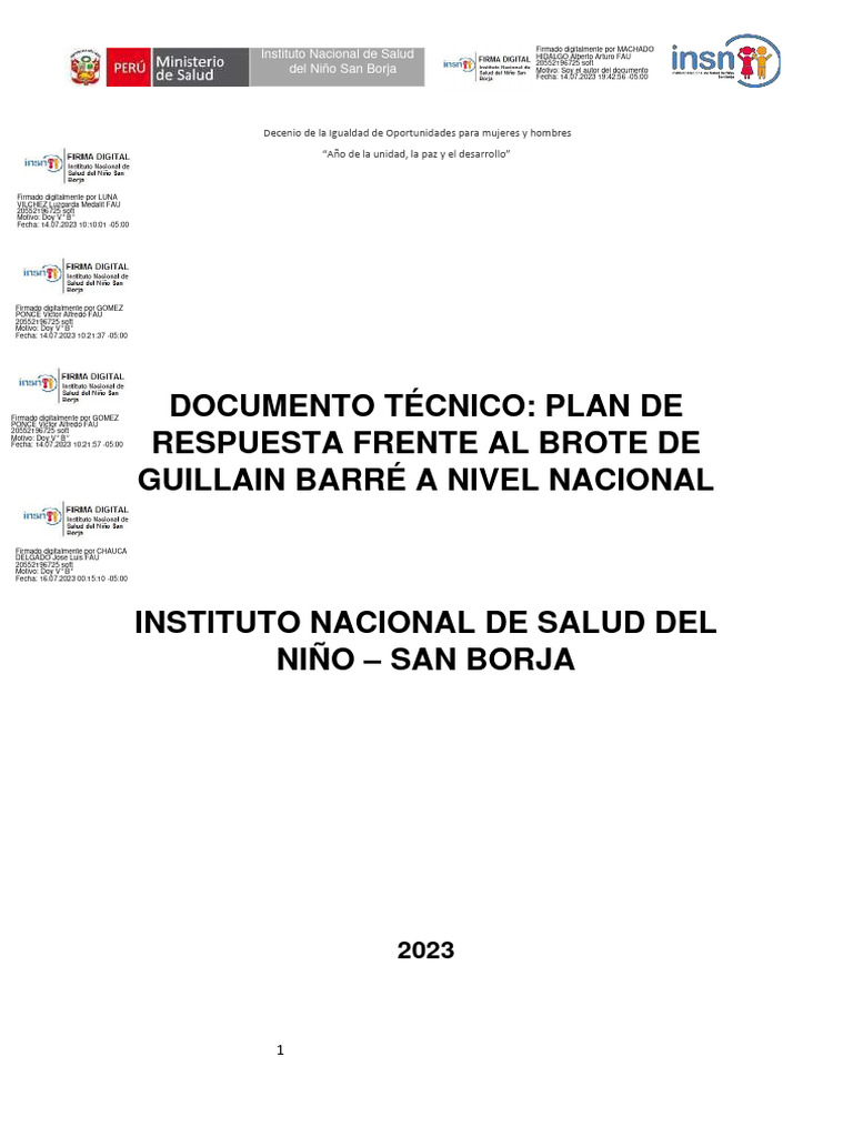 Plan SGB 2023 | PDF | Virus | Cuidado de la salud