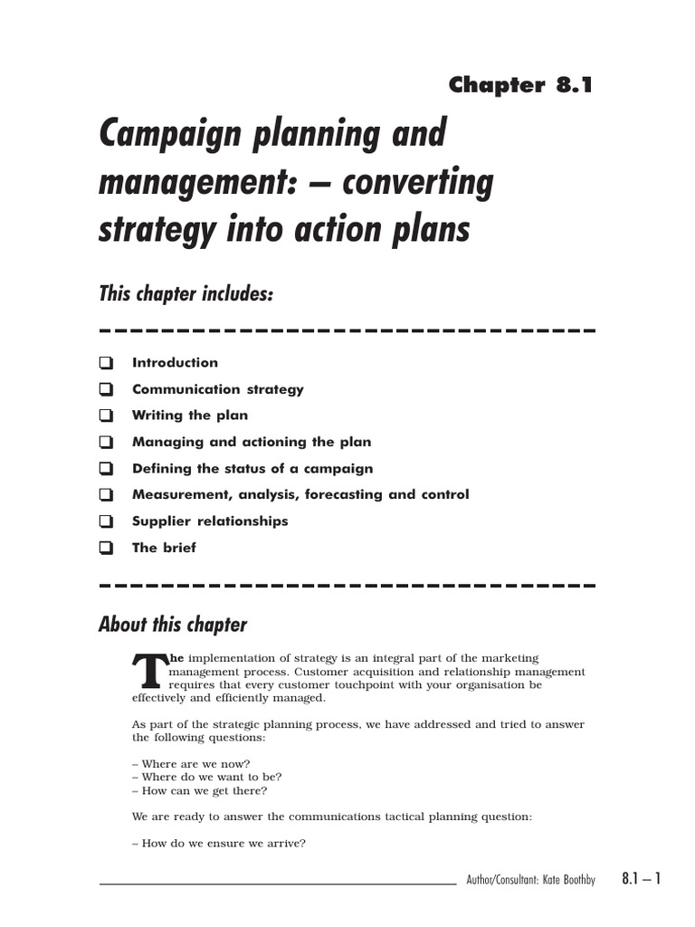 M09 - 300 - G M09 Campaign Planning and Management | PDF | Marketing ...