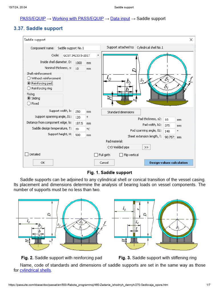 Saddle Support Options | PDF | Beam (Structure) | Mechanical Engineering