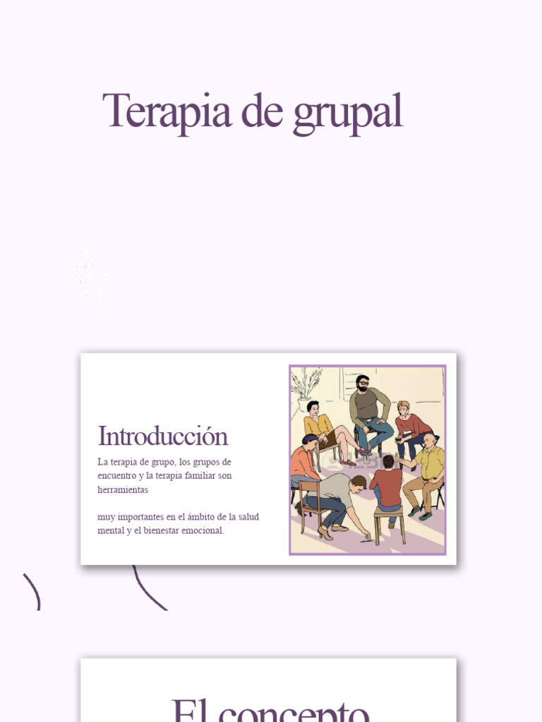 Terapia de Grupo: Beneficios y Enfoques | PDF | Psicoterapia ...