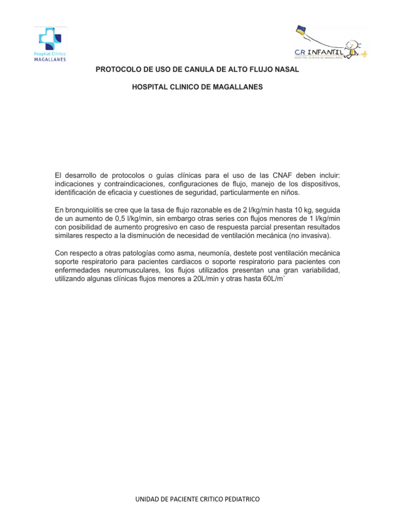 Protocolo CNAF PED | PDF | Asma | Neumología