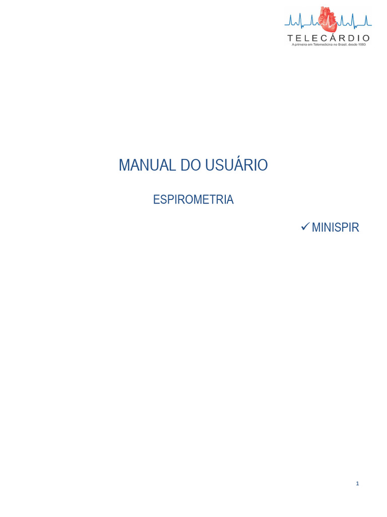 Manual Do Usuário Completo ESPIRO | PDF | USB