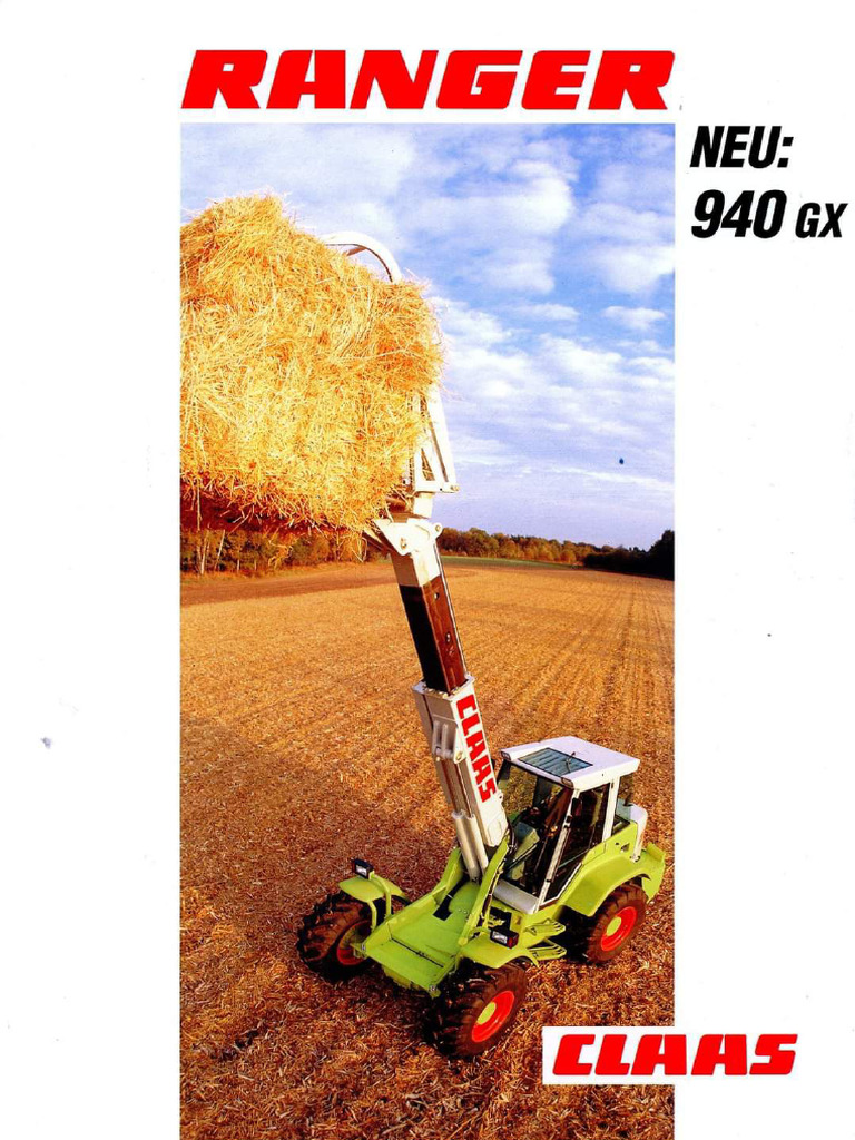 Claas Ranger 940 GX Prospekt DE 1997 | PDF