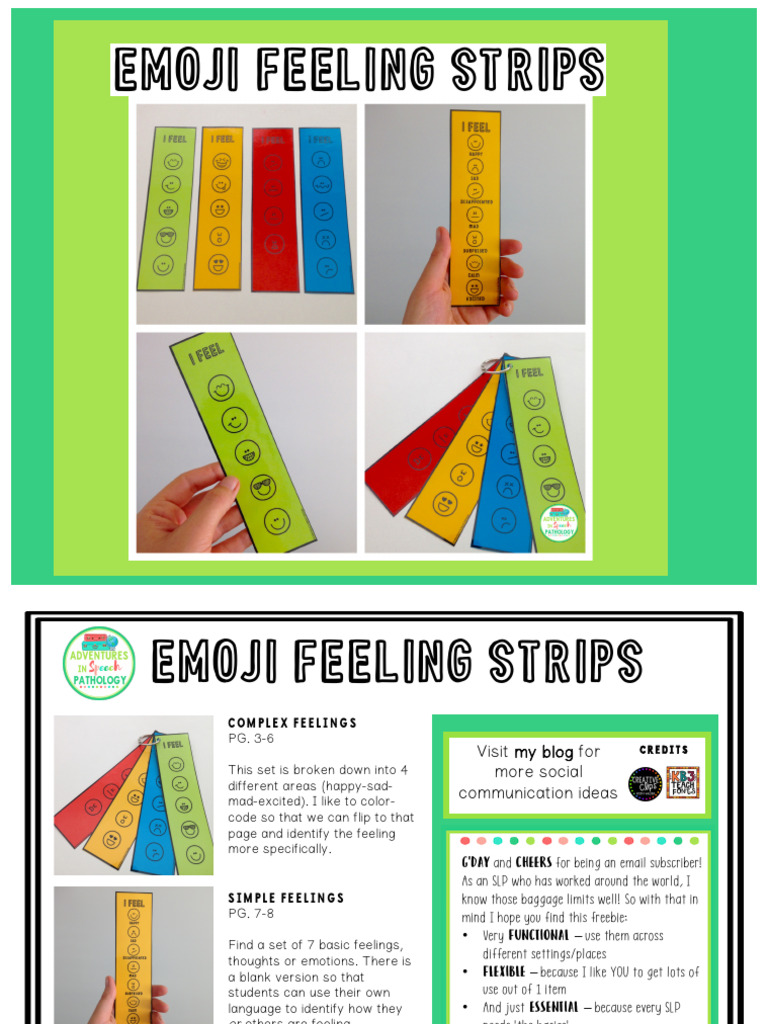 Emoji Feeling Strips | PDF | Cognitive Science | Cognition