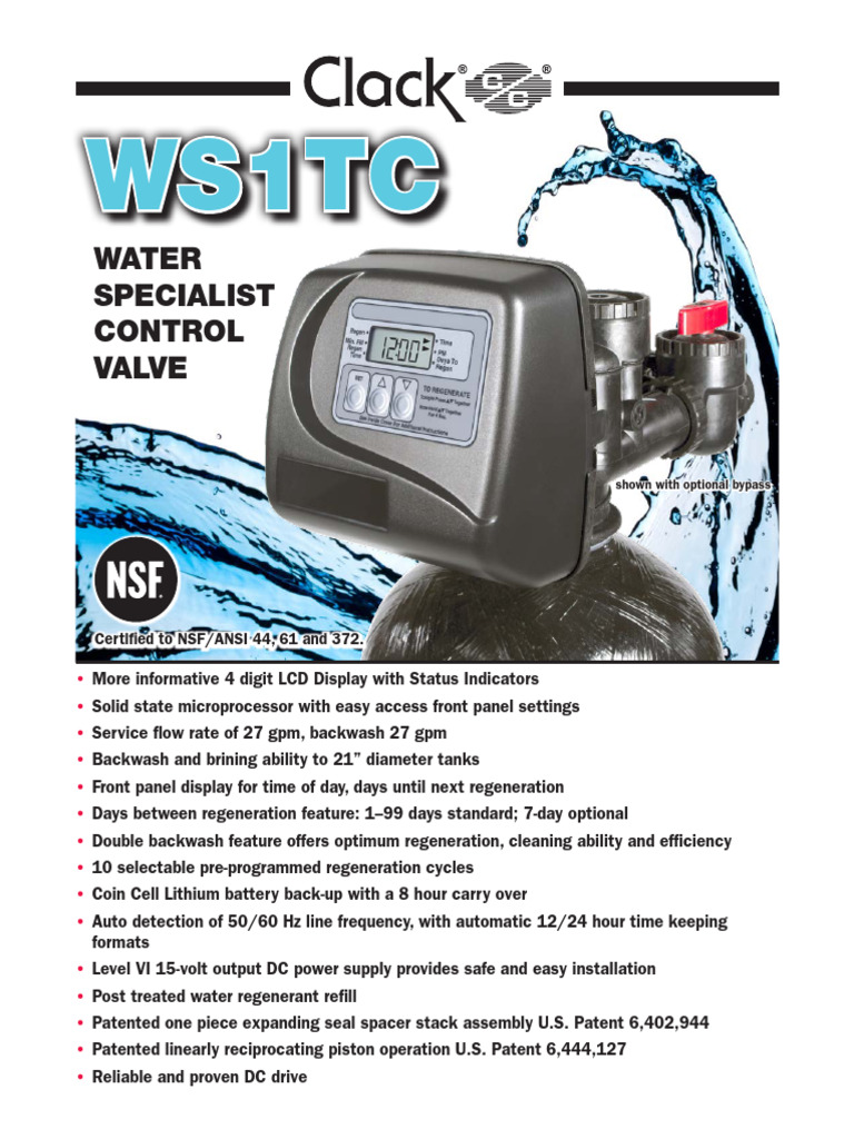 Ficha Tecnica Clack-Ws1tc 3 Botones | PDF | Power Supply | Valve