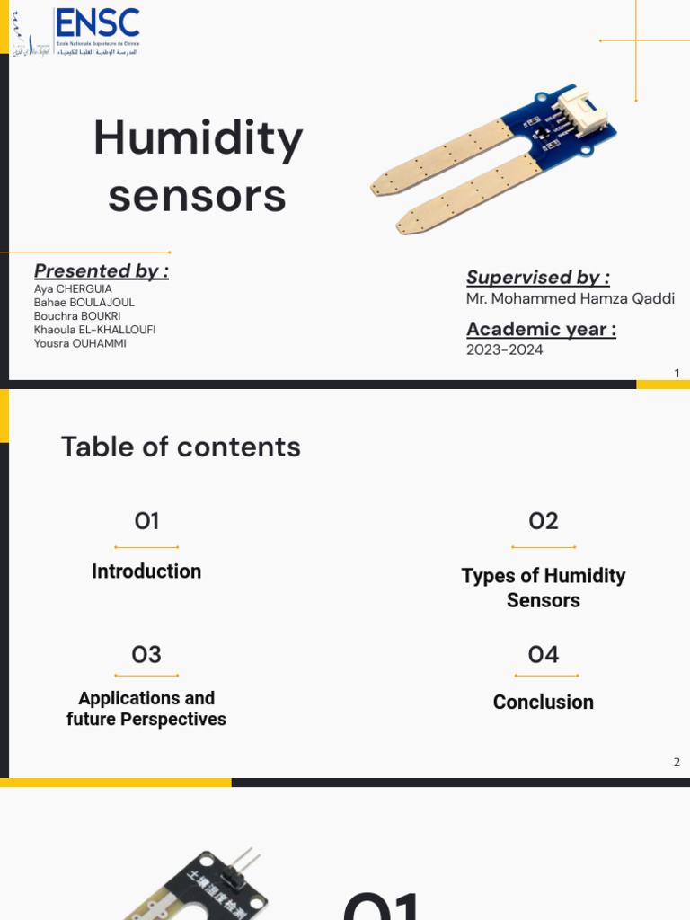 Humidity Sensors | PDF | Humidity | Capacitor