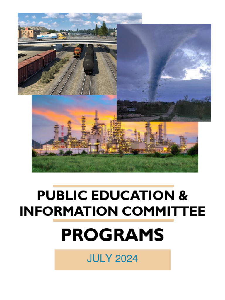 Public Education & Information Committee July 2024 Program Draft | PDF | Emergency Management ...