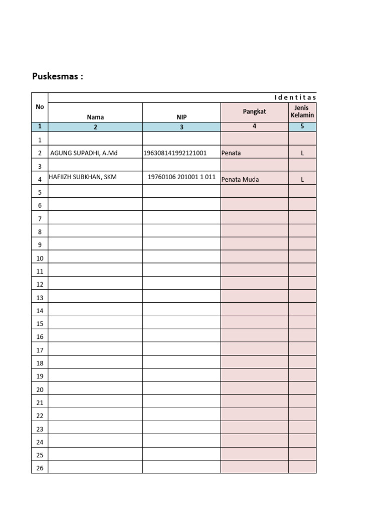 Rev. FORM PIP TAHUN 2019 2 | PDF