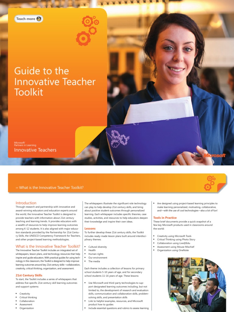 Guide To The Innovative Teacher Toolkit | PDF | Project Based Learning ...