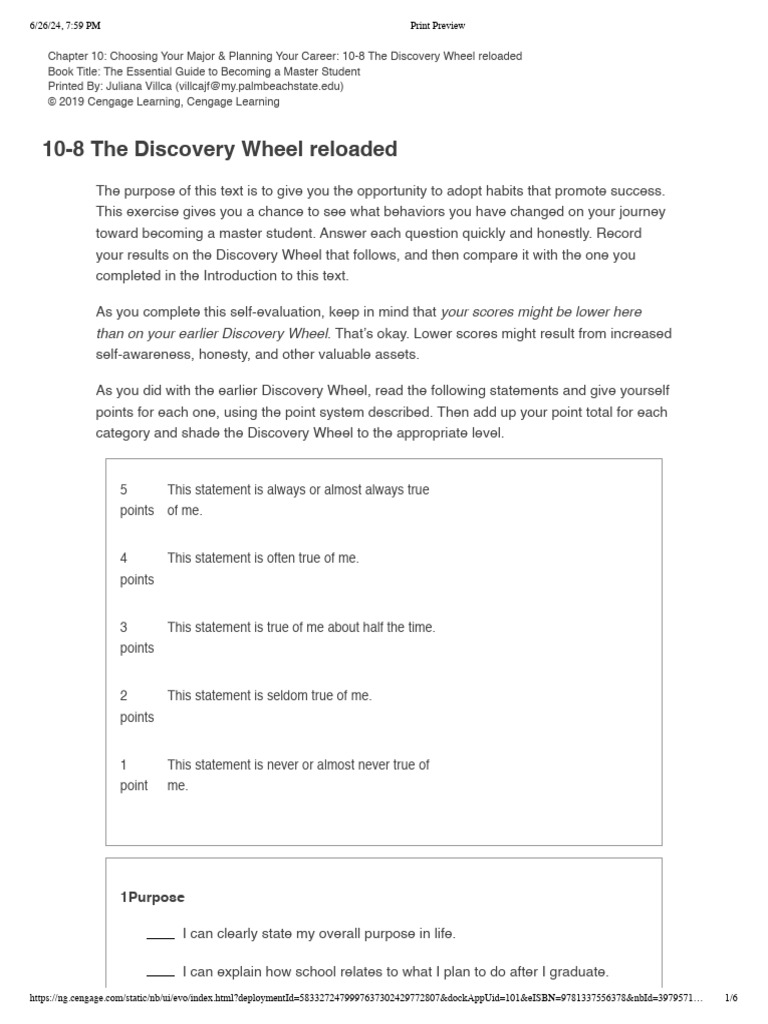 discovery wheel 2 | Download Free PDF | Learning | Question