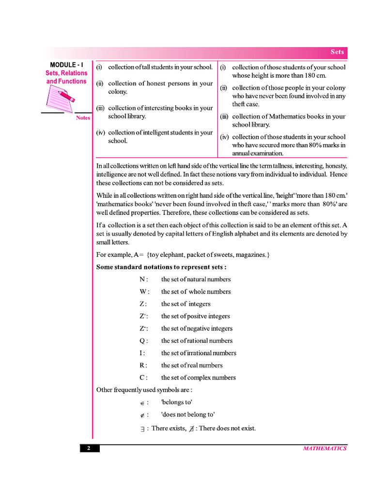 01 Introduction To Sets | PDF