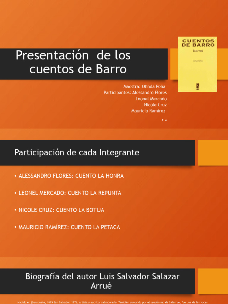 Presentación Cuentos de Barro | PDF