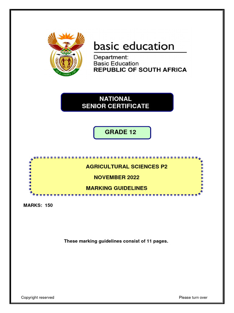 Agricultural Sciences P2 Nov 2022 MG Eng | PDF | Genetic Diversity | Plant Breeding