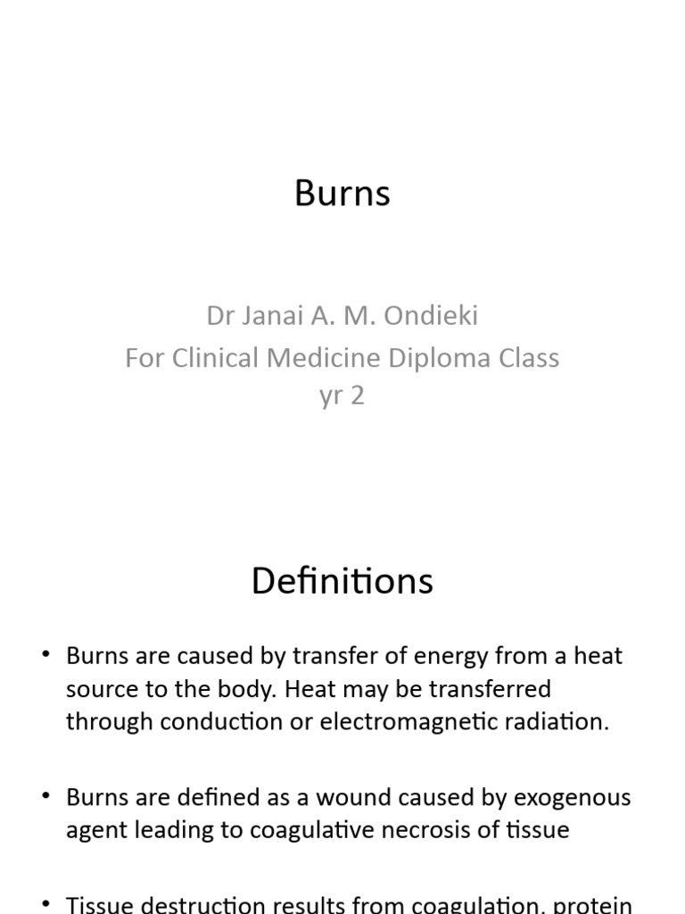Comprehensive Guide to Burns Management | PDF | Burn | Shock (Circulatory)