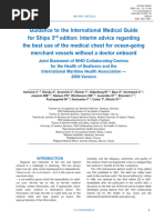 Panama Ship Medical Chest Guidelines | PDF | Ships | Refrigerator