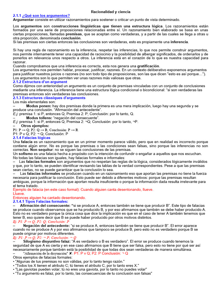 Metodología cietifica 2 | Descargar gratis PDF | Falacia | Inferencia