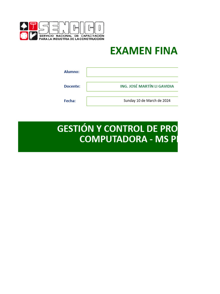 Examen Final | PDF | Hormigón | Elementos arquitectónicos