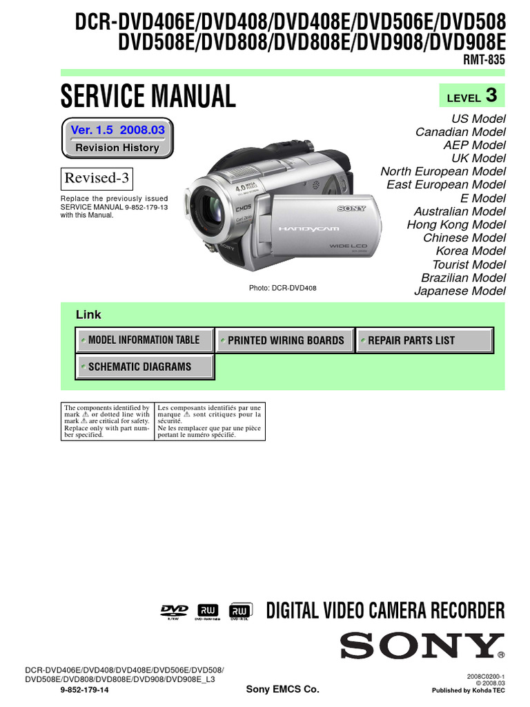 DCR-DVD408 L3 | PDF