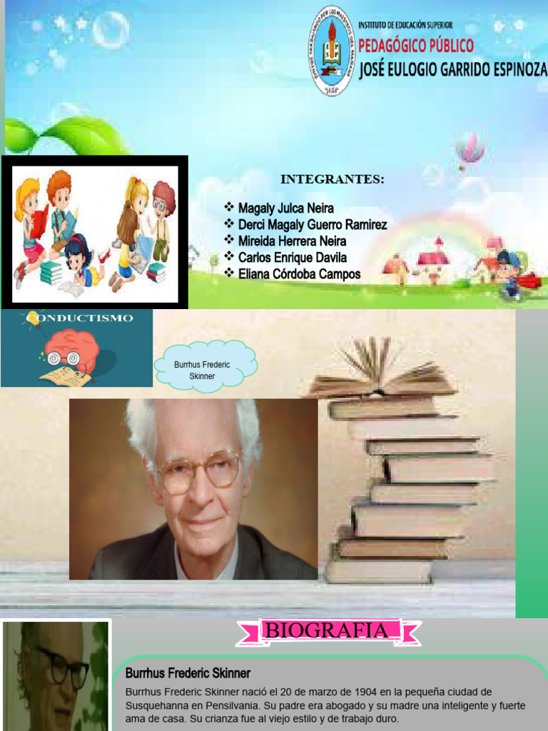 Biografía y Teoría de B.F. Skinner | PDF | Behaviorismo | Sicología