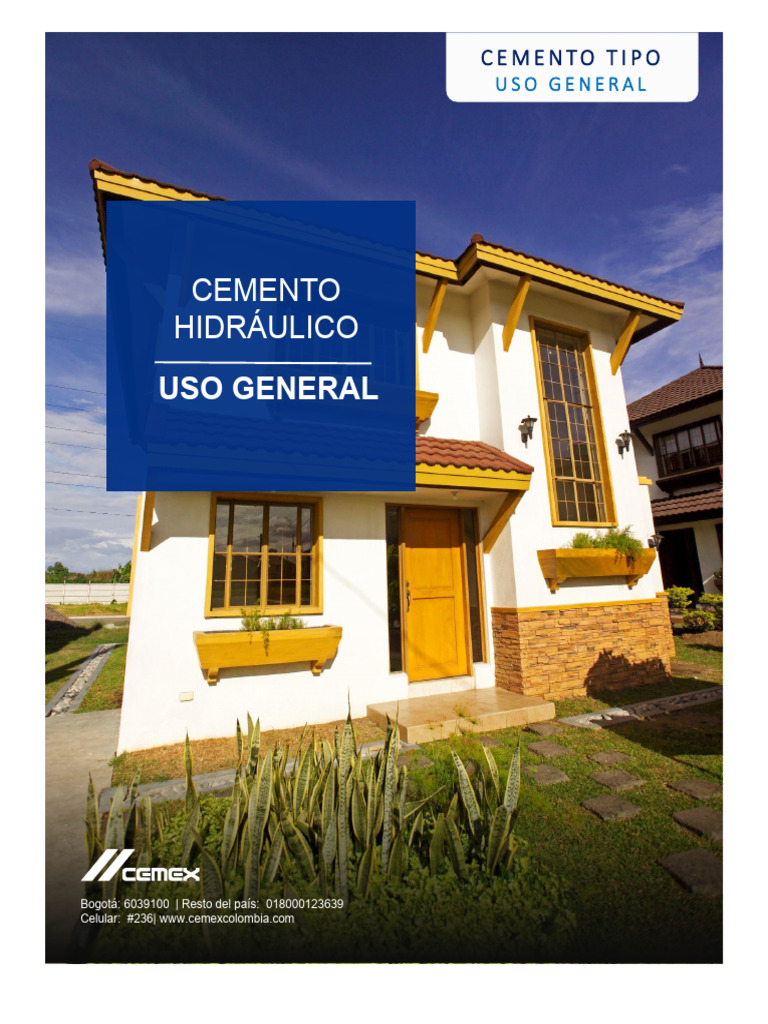 Ficha técnica cemento | PDF | Cemento