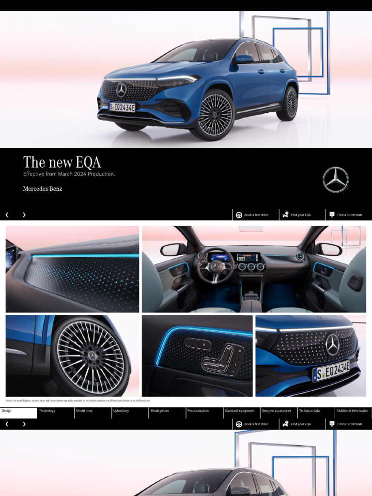 New EQA: Mercedes Electric SUV | PDF | Mercedes Benz | Electric Vehicle
