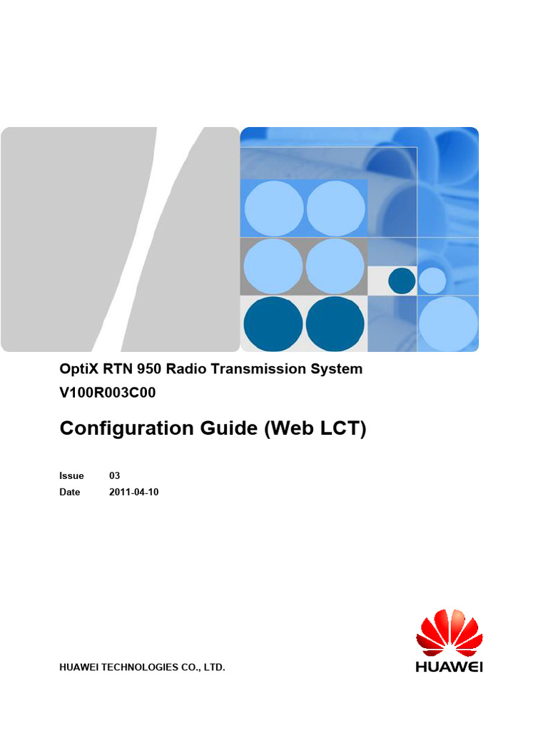 RTN 950 Configuration Guide Weblct | PDF | Computer Network | Network ...