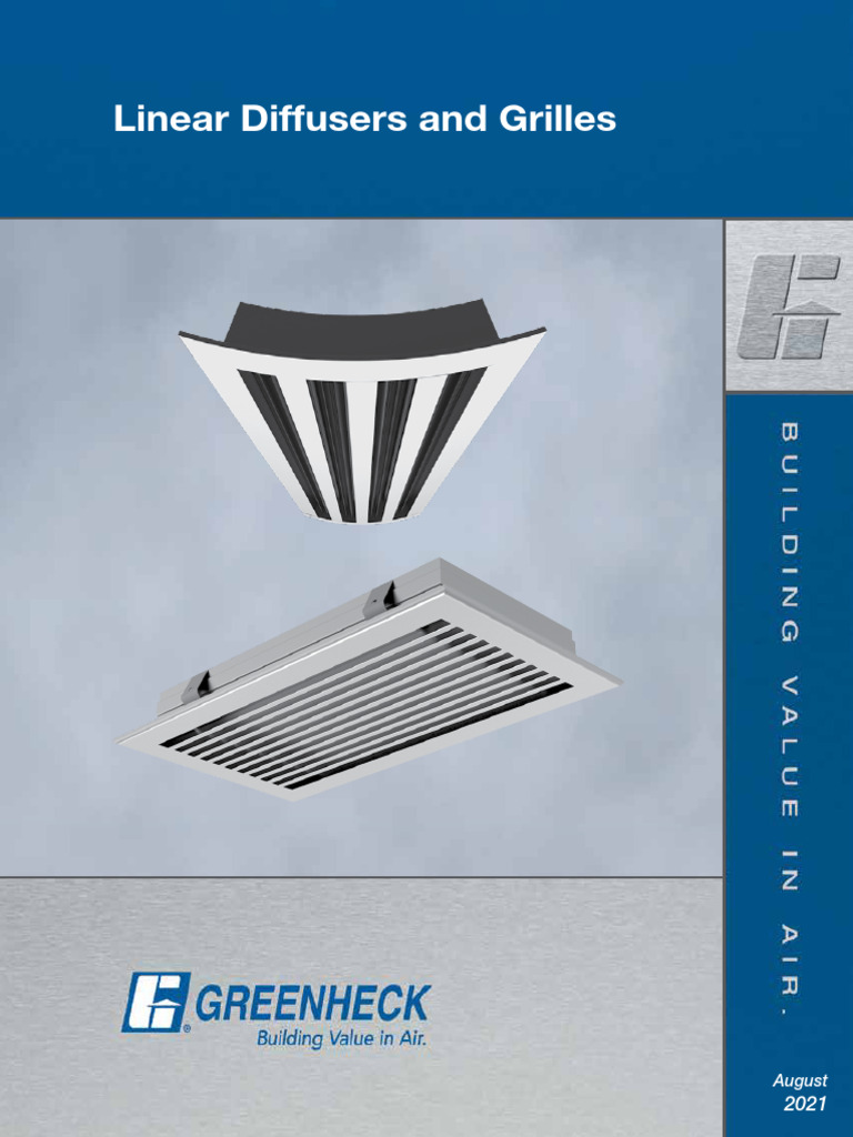 GRD Linear Diffusers Grilles Rev1 August2021 | PDF | Building Engineering