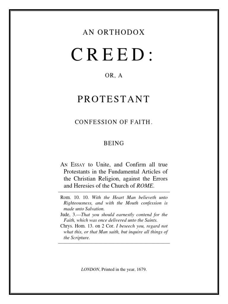 Orthodox Creed | PDF | God The Father | Trinity