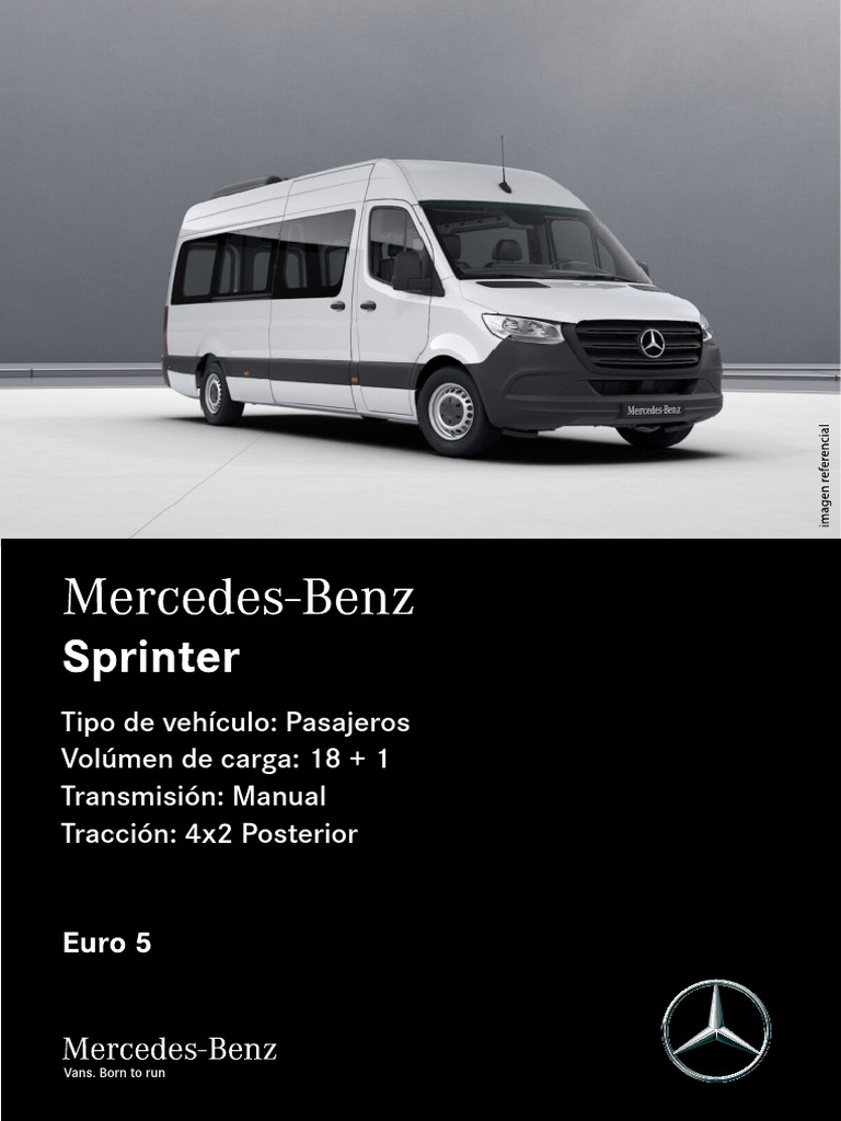 FICHA TECNICA DEL SPRINTER MERCEDES | PDF | Turbocompresor | Inyección ...